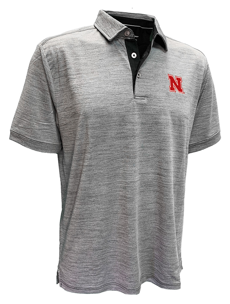 Black Nebraska Sport San Raphael SS Polo Tommy Bahama